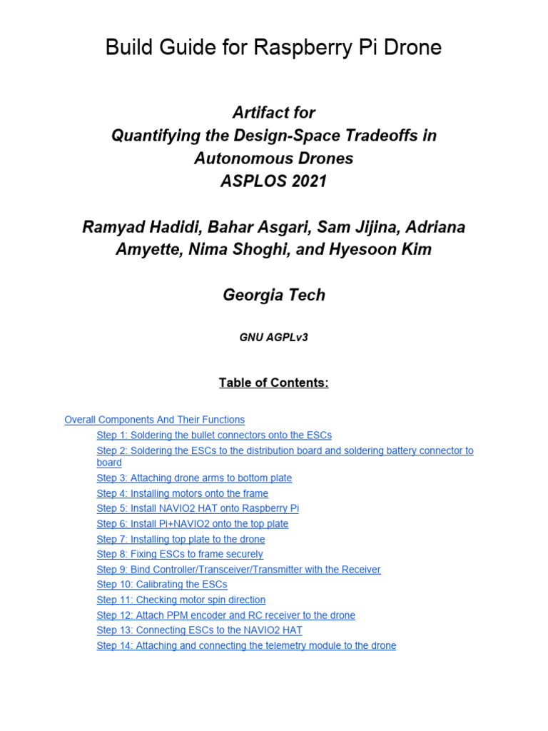 Drone build guide for beginners and professionnel | PDF | Electrical Connector | Screw