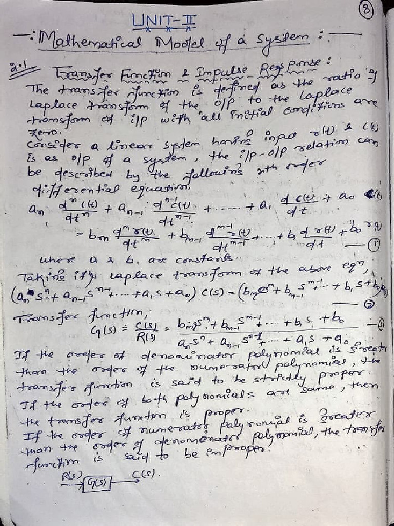 Unit-II - Control System Engineering | PDF