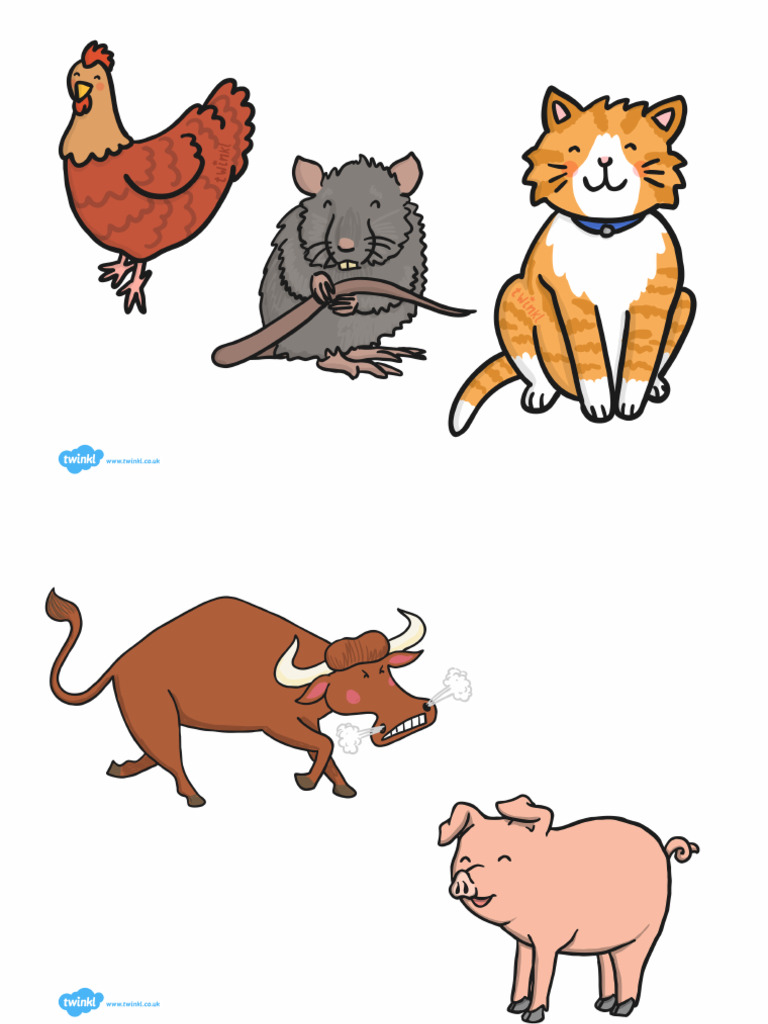 T T 24389 The Little Red Hen Stick Puppets Alternative Version - Ver - 1 | PDF