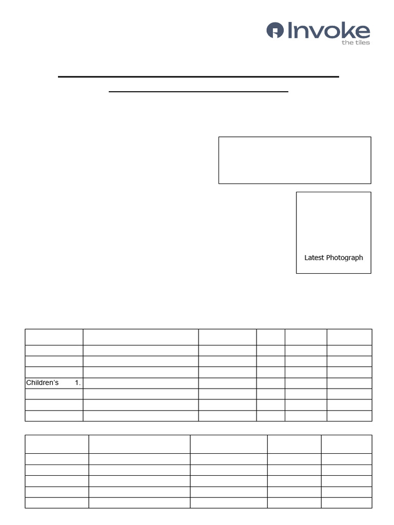 Application Form Marketing - INVOKE | PDF