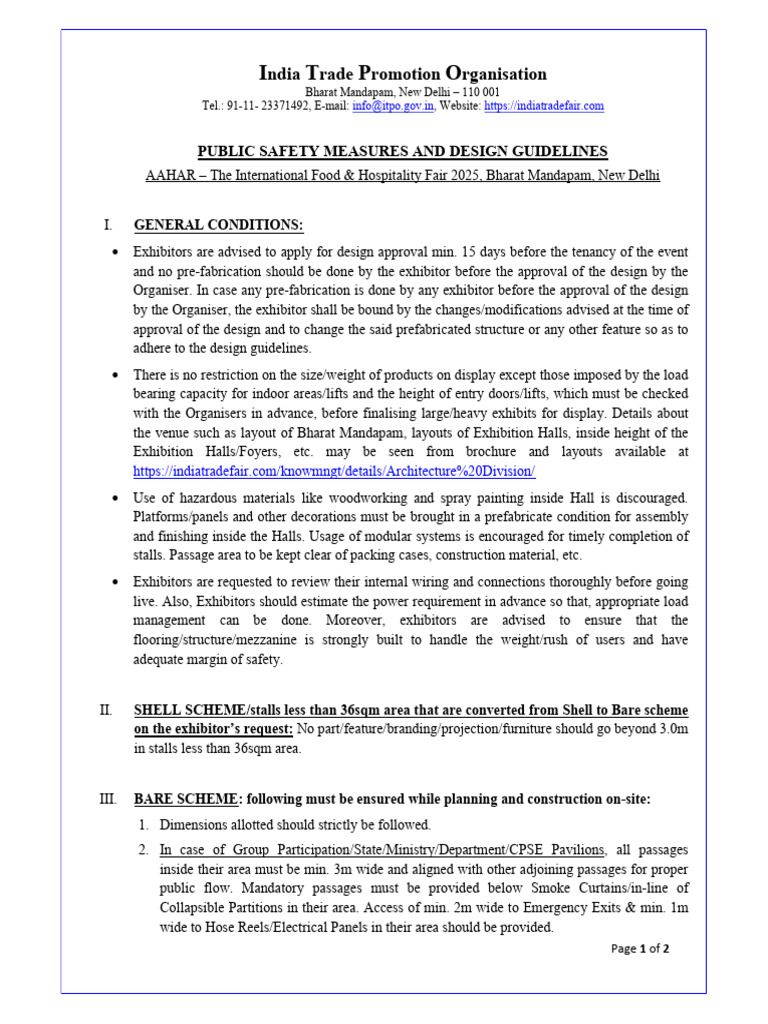 Design Guidelines - AAHAR 2025 | PDF