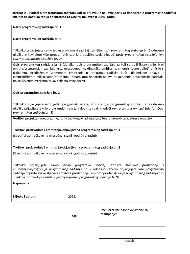 Obrazac 2 Nakladnici Radija | PDF