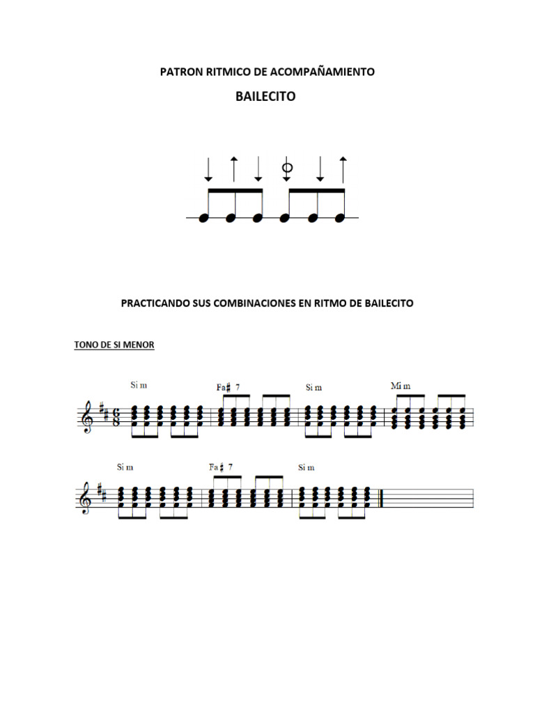 Patron Ritmico Bailecito | PDF