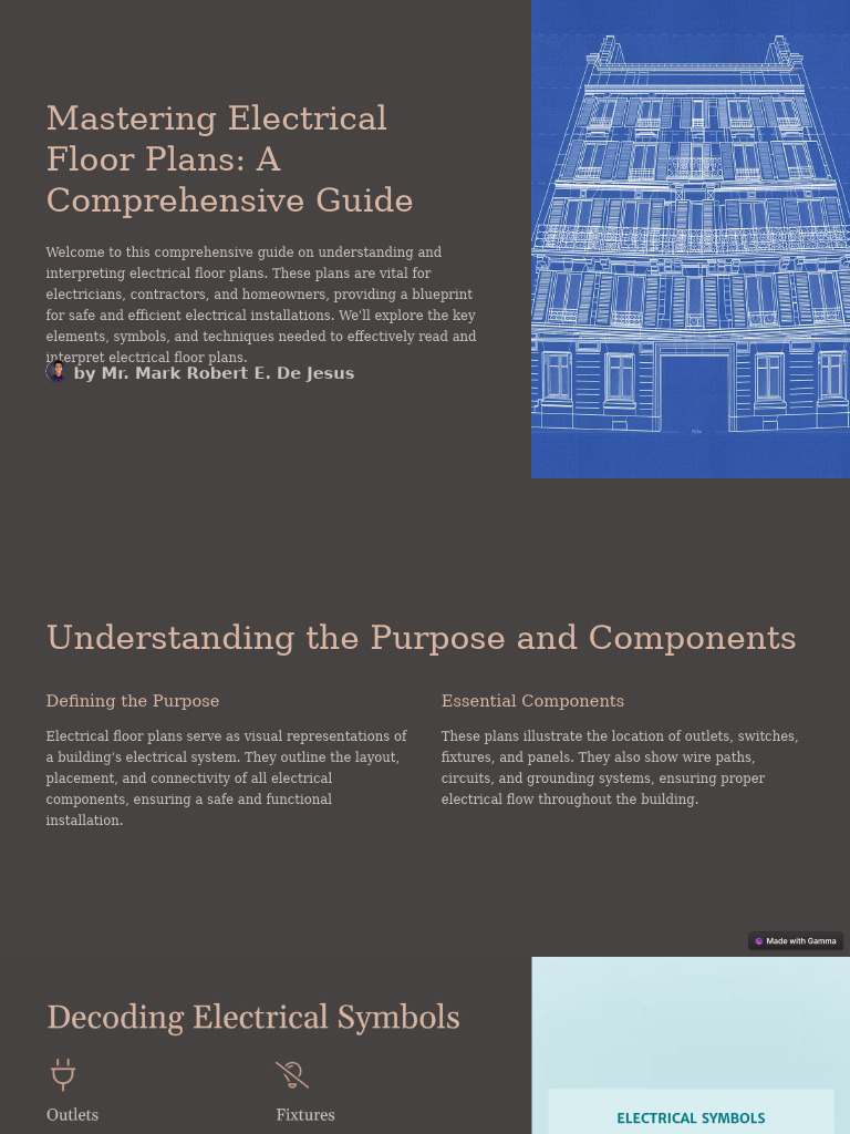 Mastering Electrical Floor Plans A Comprehensive Guide | PDF | Electric ...