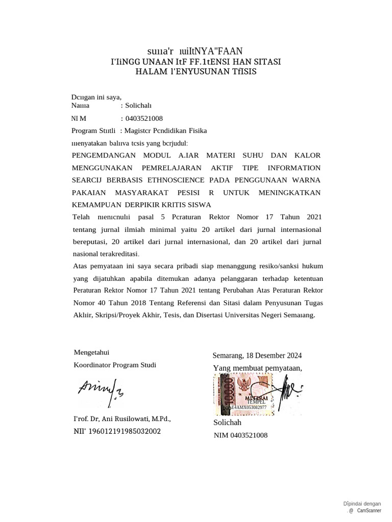 Penggunaan Referensi Dan Sitasi | PDF