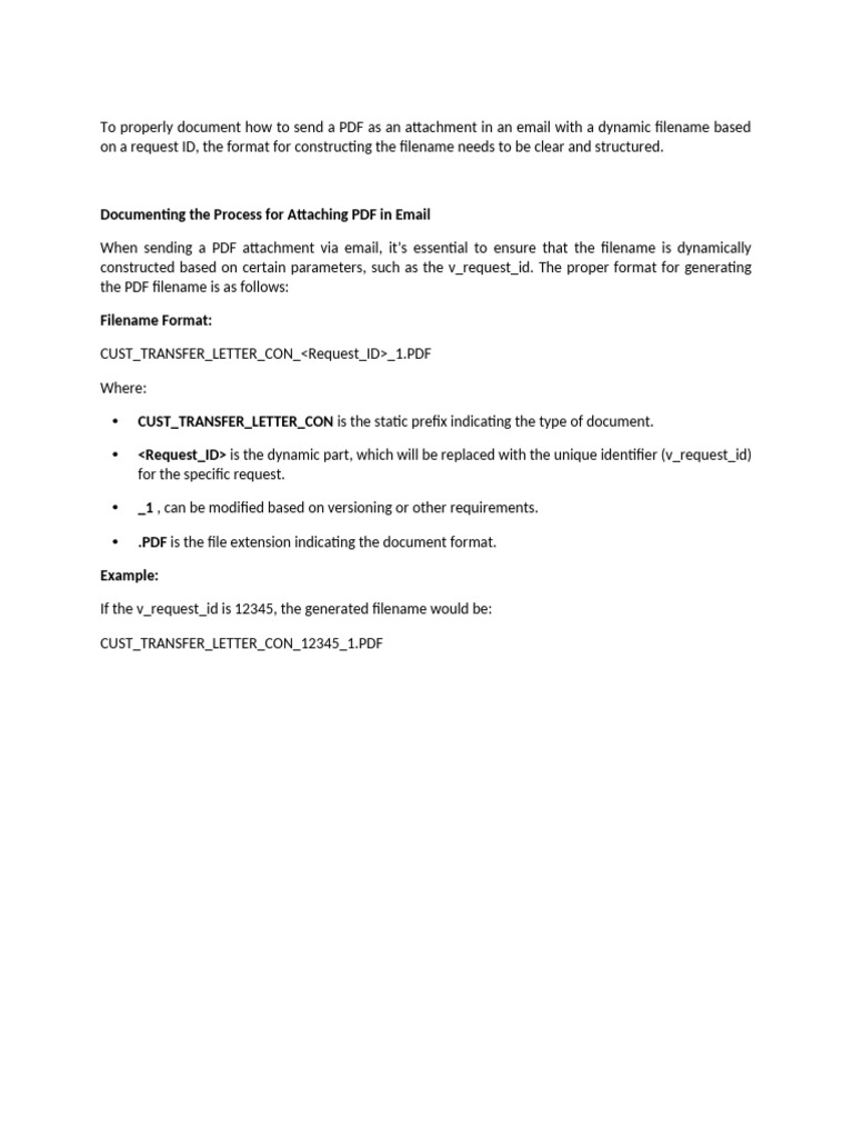 Documenting The Process For Attaching PDF in Email | PDF