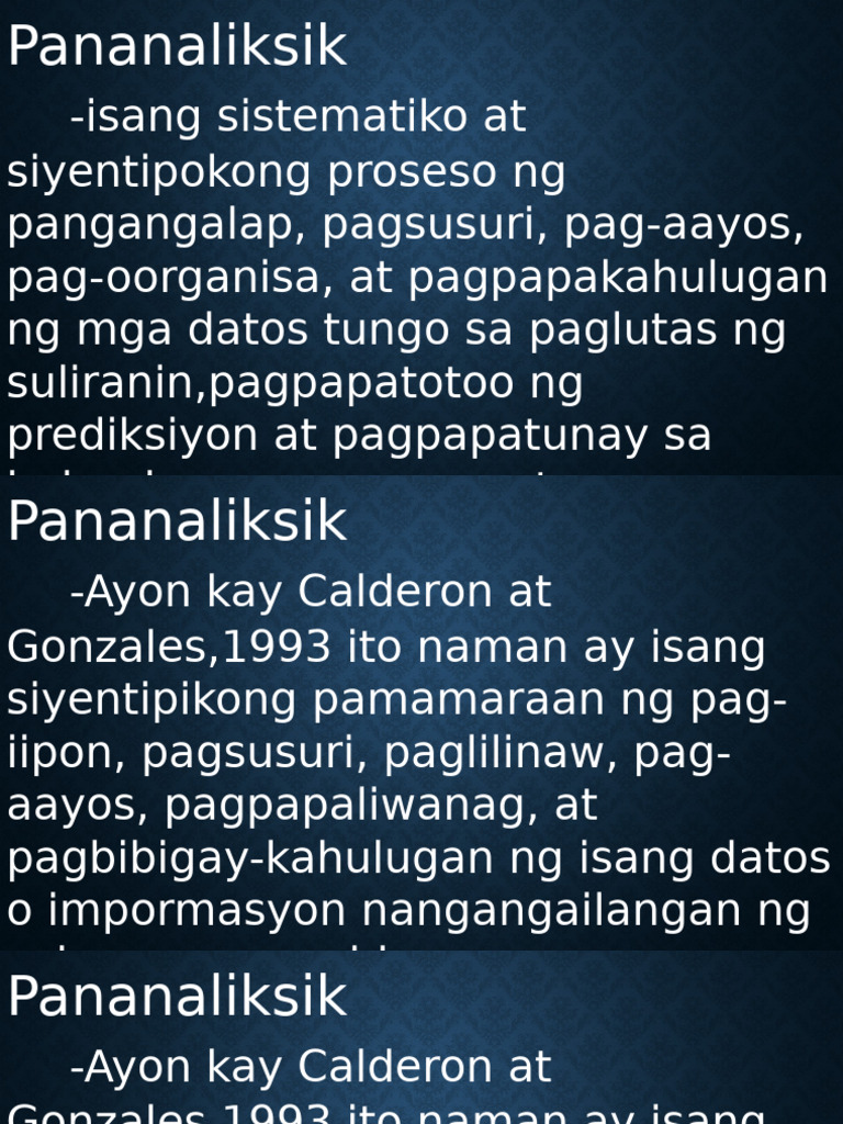 Pangangalap NG Datos | PDF