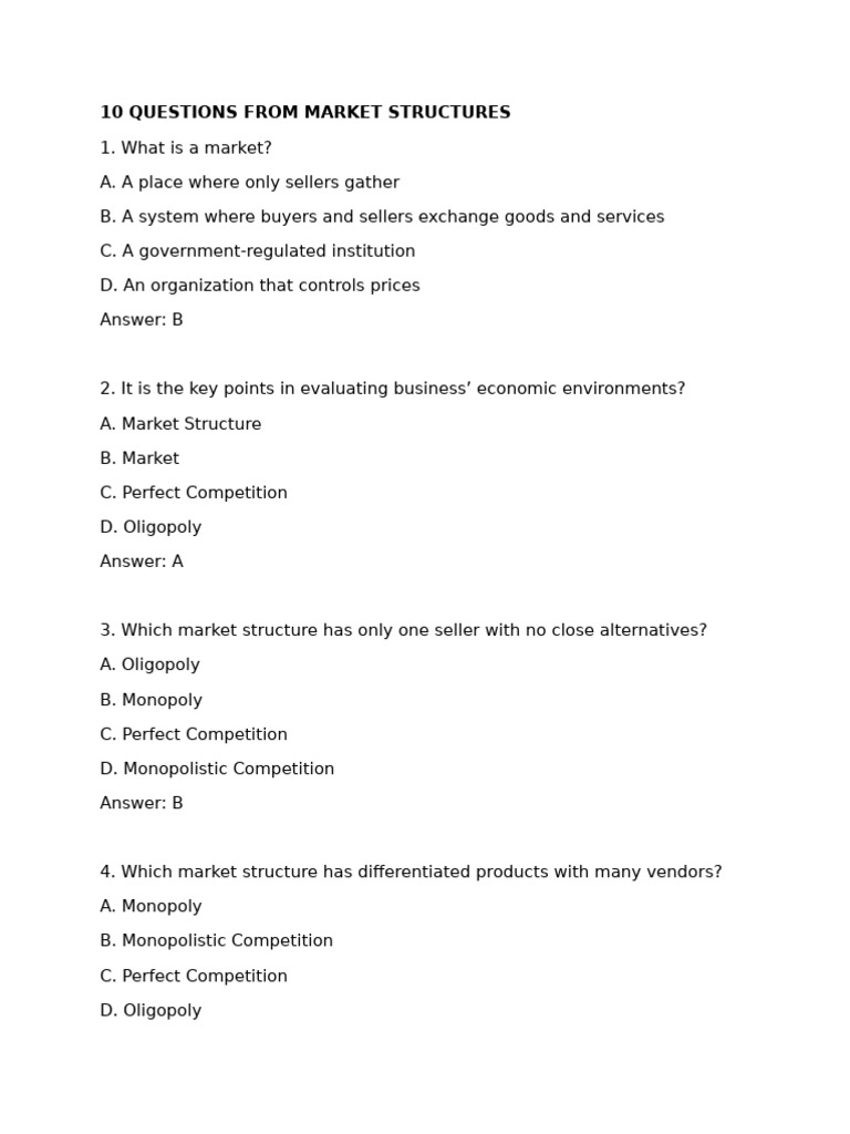 Market Structure Insights for Bakeries | PDF