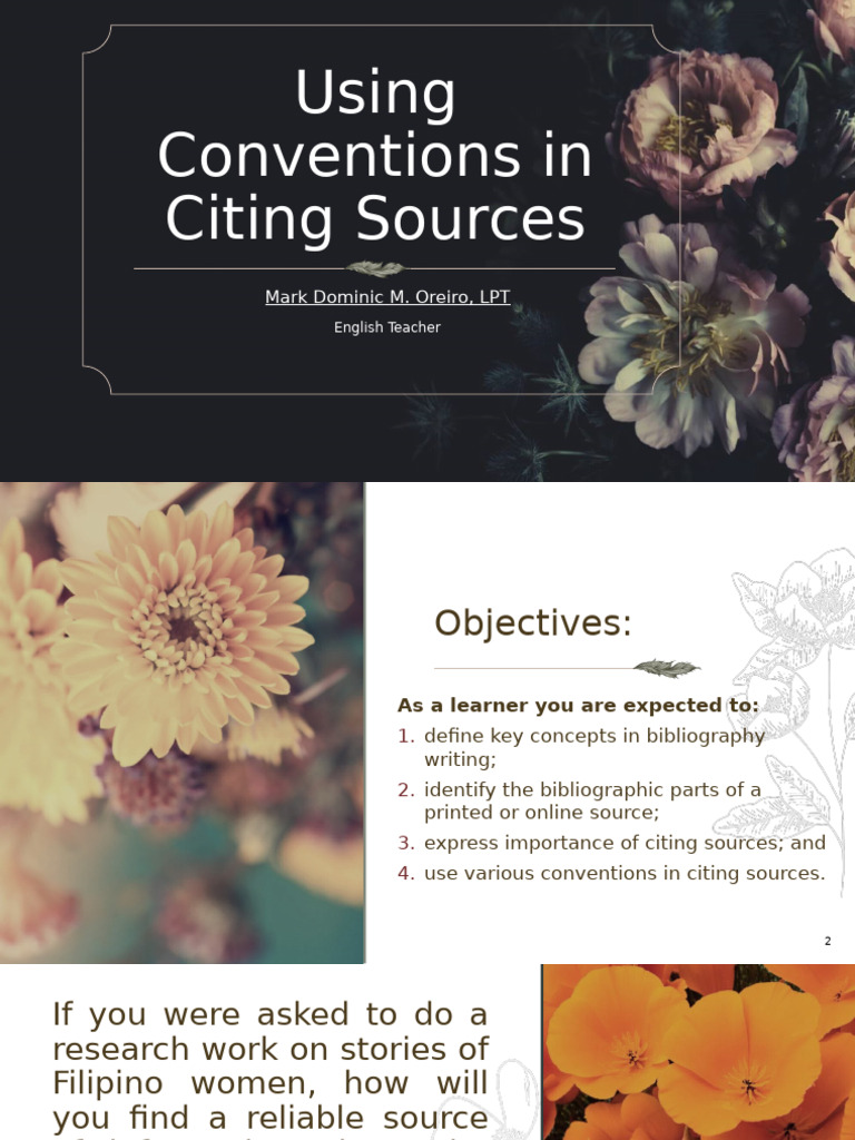 Using Conventions in Citing Sources | PDF | Apa Style | Citation