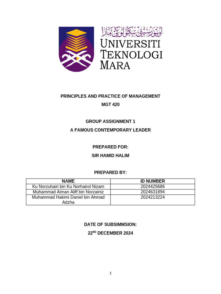 Individual Assignment Essay MGT420 Ku Norzuhairi Ba271 2024425686 | PDF | Spaceflight | Outer Space