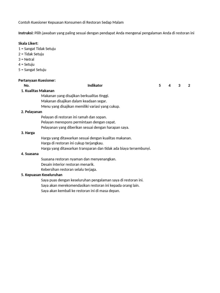 Latihan Uji Validitas Dan Reliabilitas | PDF