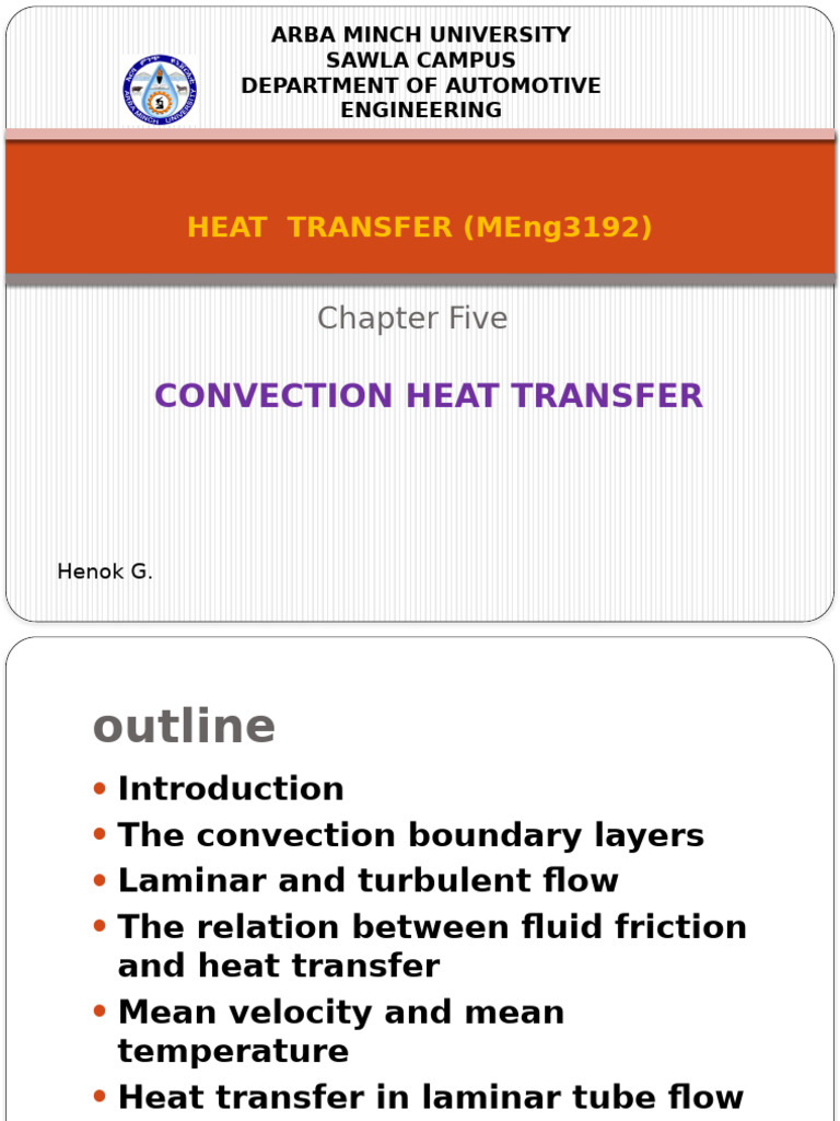 Convection Heat Transfer | PDF | Boundary Layer | Fluid Dynamics