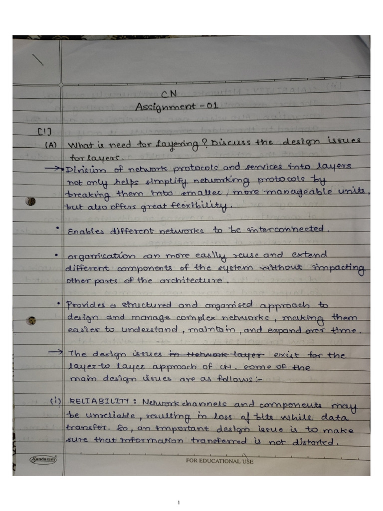 CN - Assignment 1 | PDF