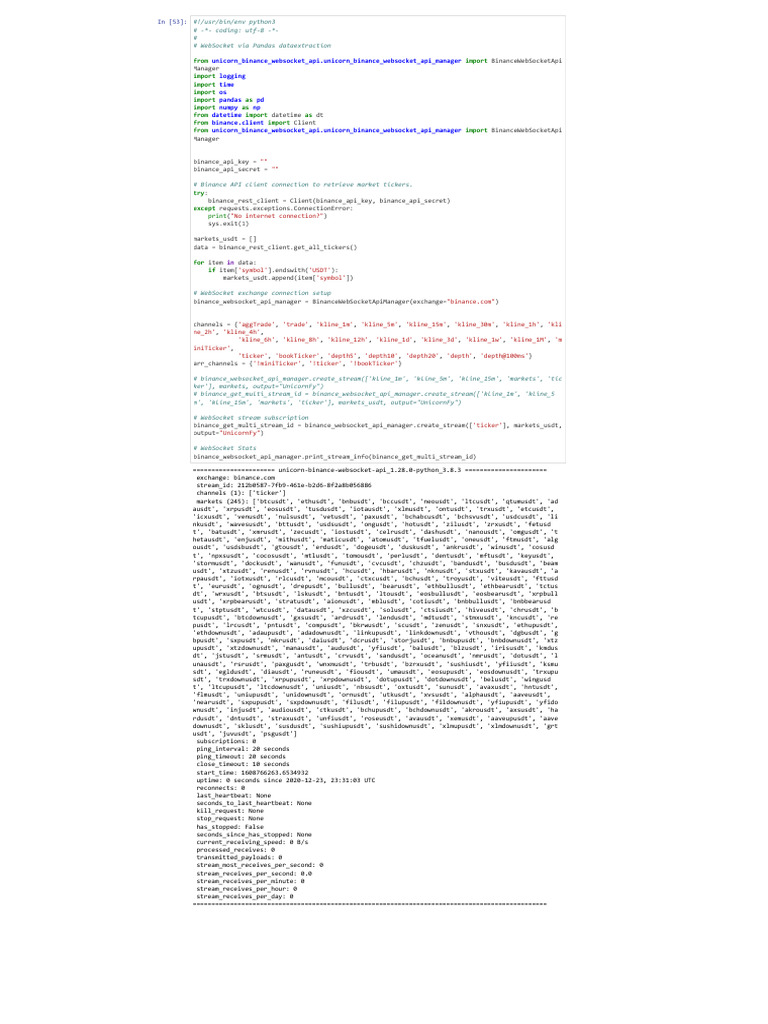 WebSockets Pandas | PDF | Software | Informática
