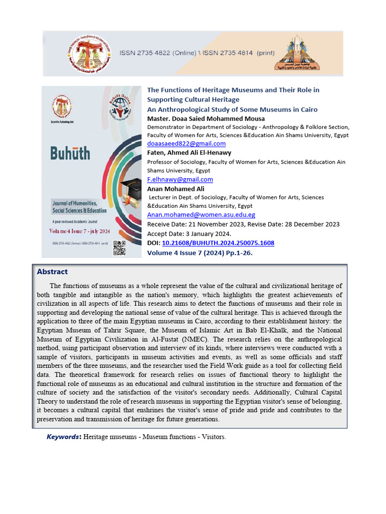 Buhuth Volume 4 Issue 7 Pages 1 26 Pdf