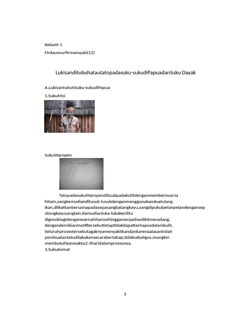 Tato Suku Moi dan Bunga Engkabang | PDF