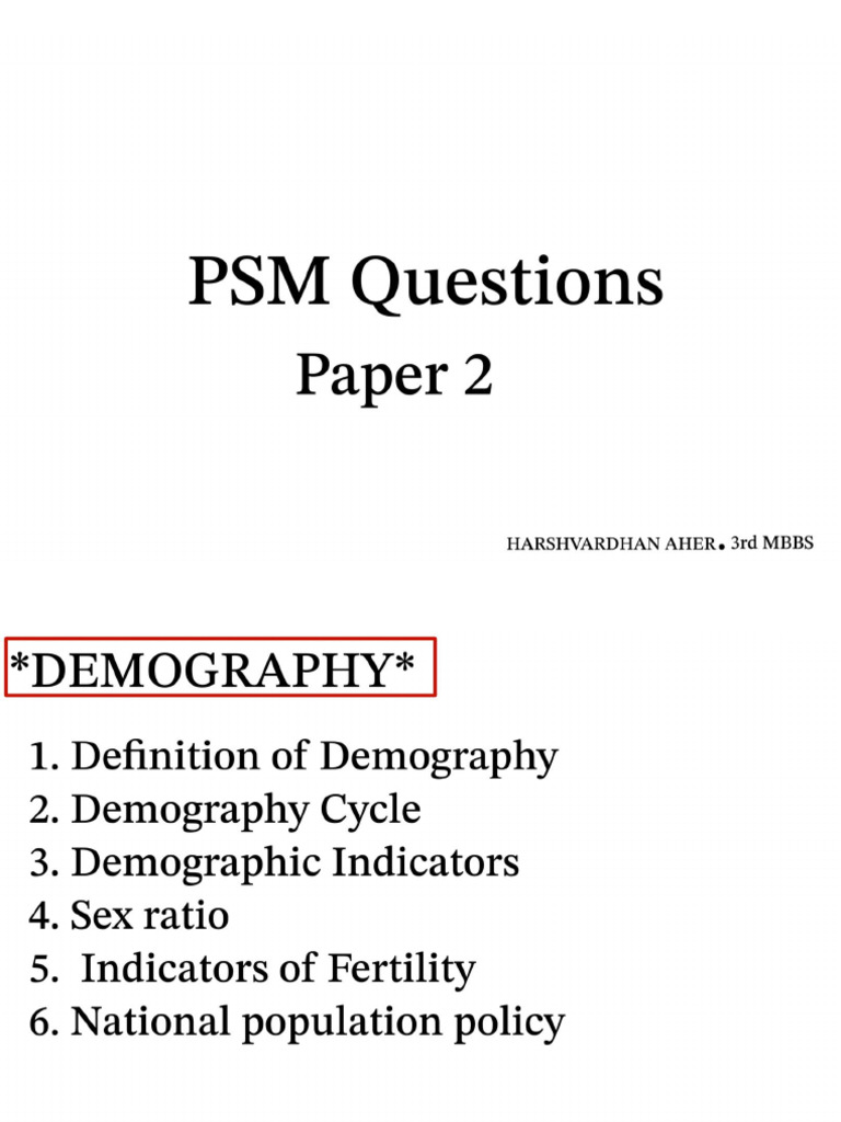PSM Qs | PDF