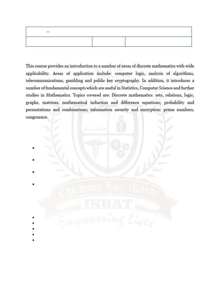 BNCS116 Mathematics (1) | PDF | Matrix (Mathematics) | Logic