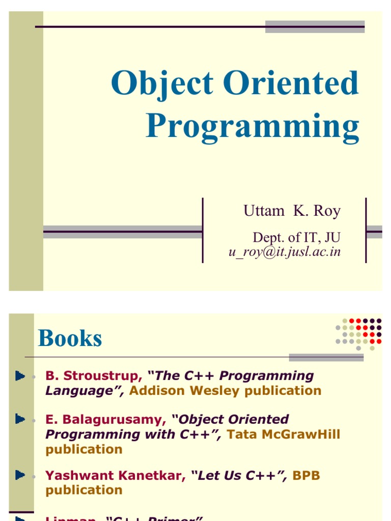 Oop Pdf Constructor Object Oriented Programming Programming