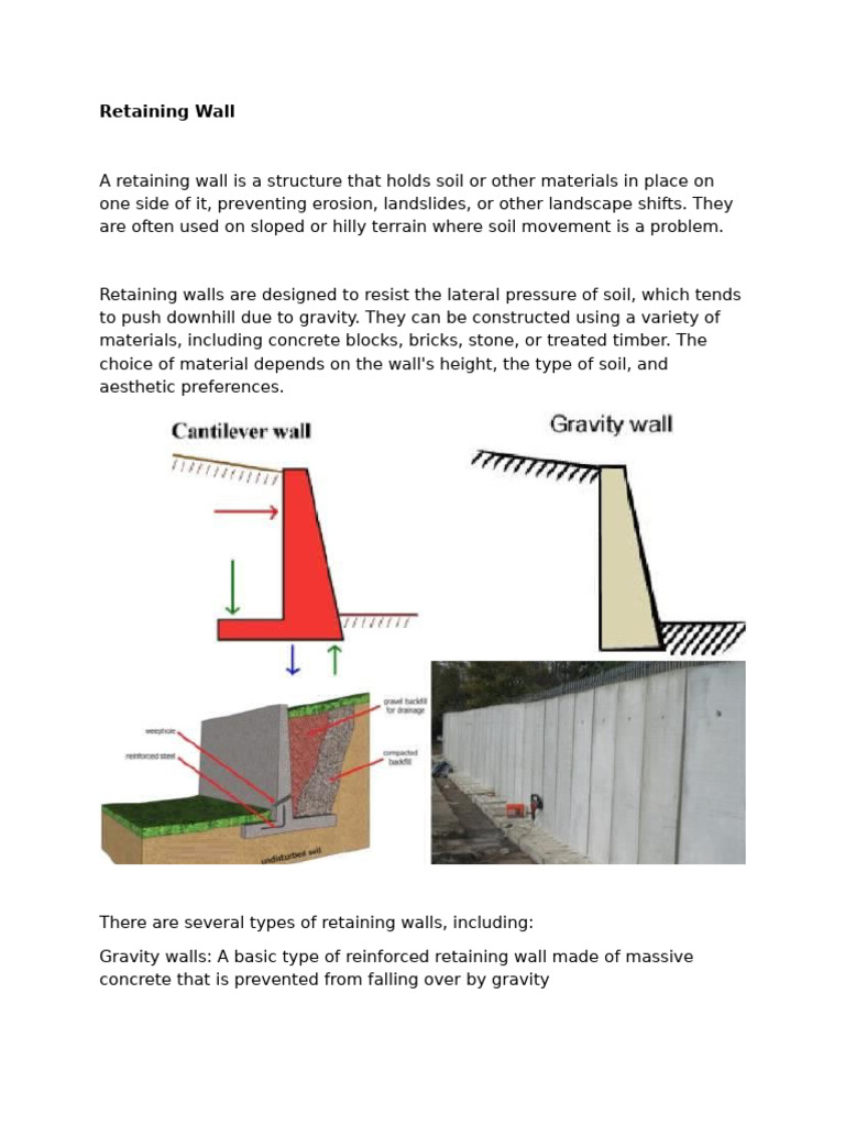 Retaining Wall Slope Stability Overview | PDF