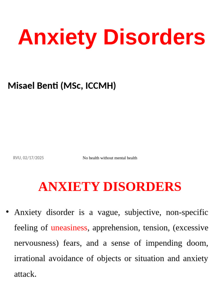Understanding Anxiety Disorders | PDF | Anxiety | Psychological Trauma