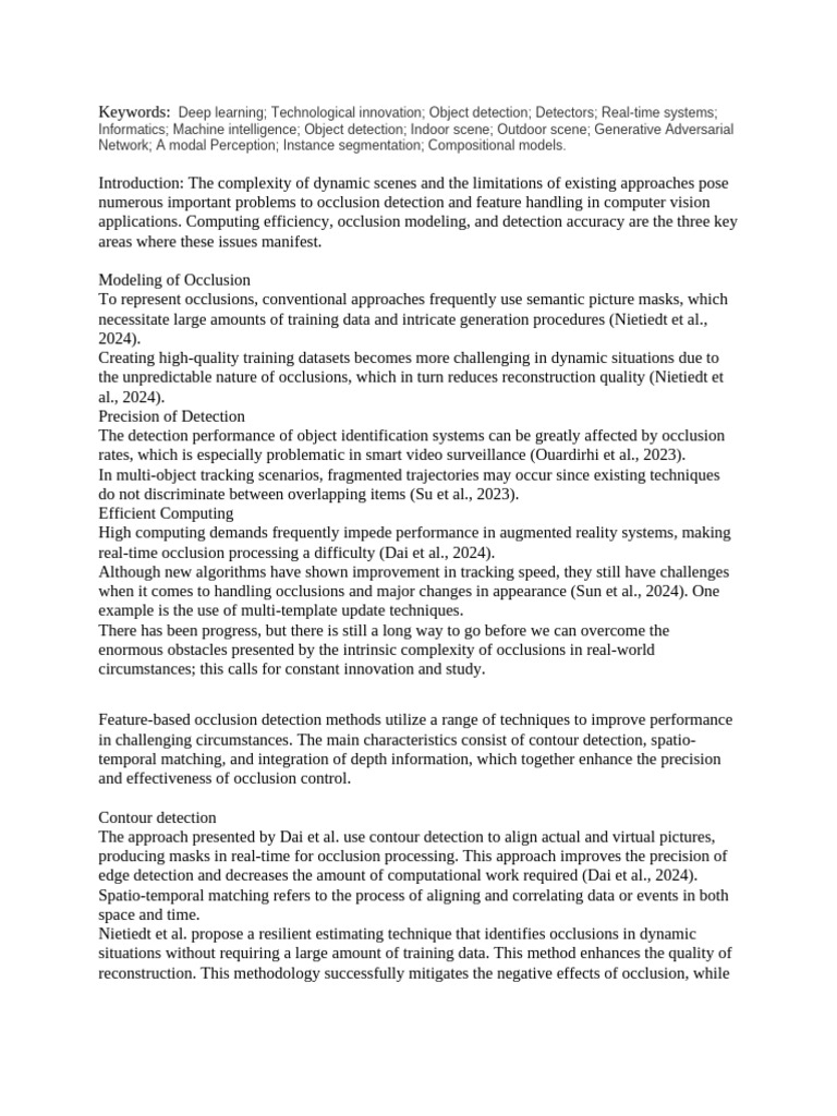 Paper For Bibliometric Analysis - Occlusion | PDF | Deep Learning ...