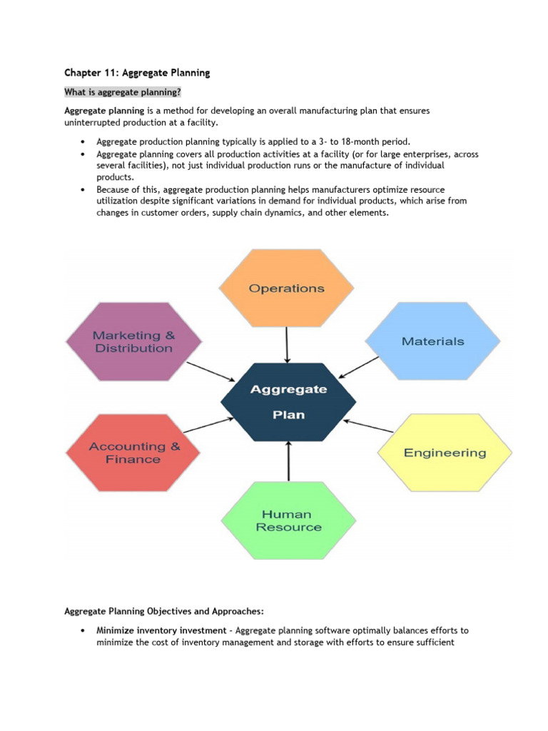 12 - OM - Chapter 11 - Aggregate Planning | PDF | Inventory | Employment