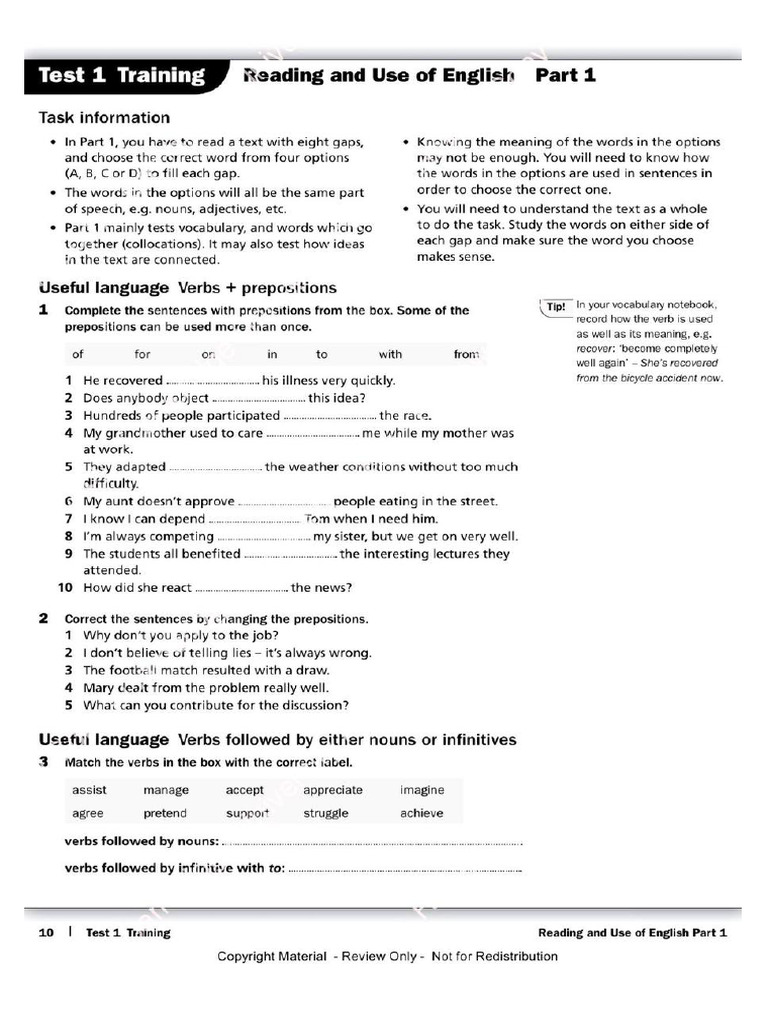 B2 Test 1 Trainer Normal - EXTENSION | PDF