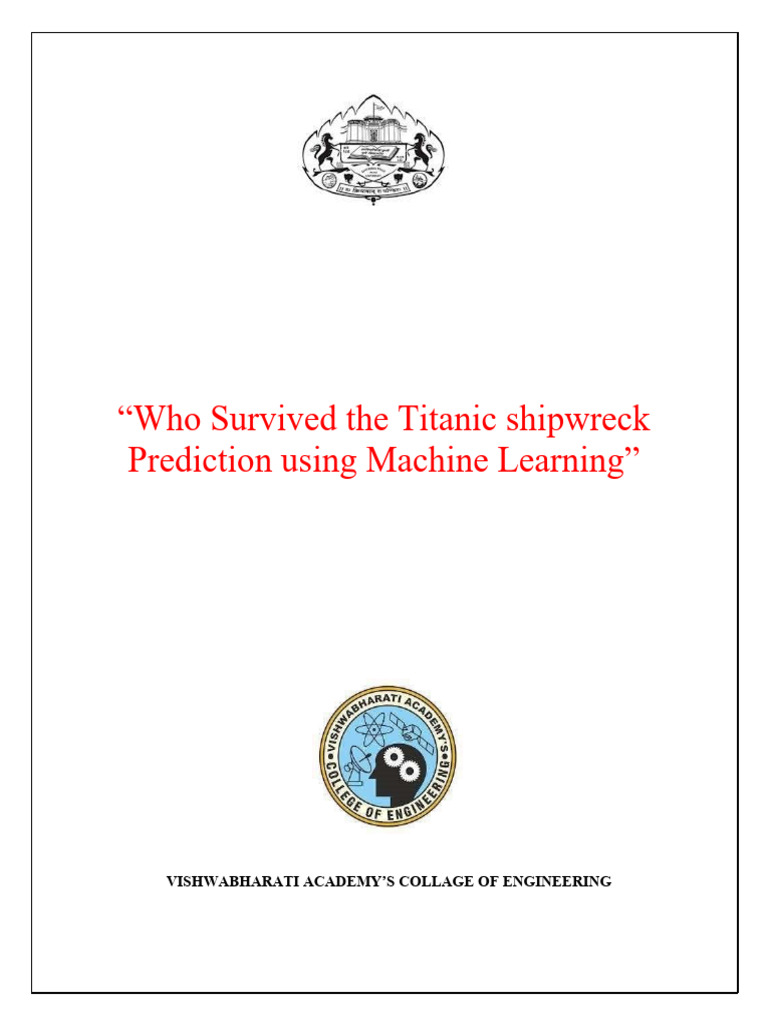 Titanic Report ml report | PDF | Applied Mathematics | Machine Learning