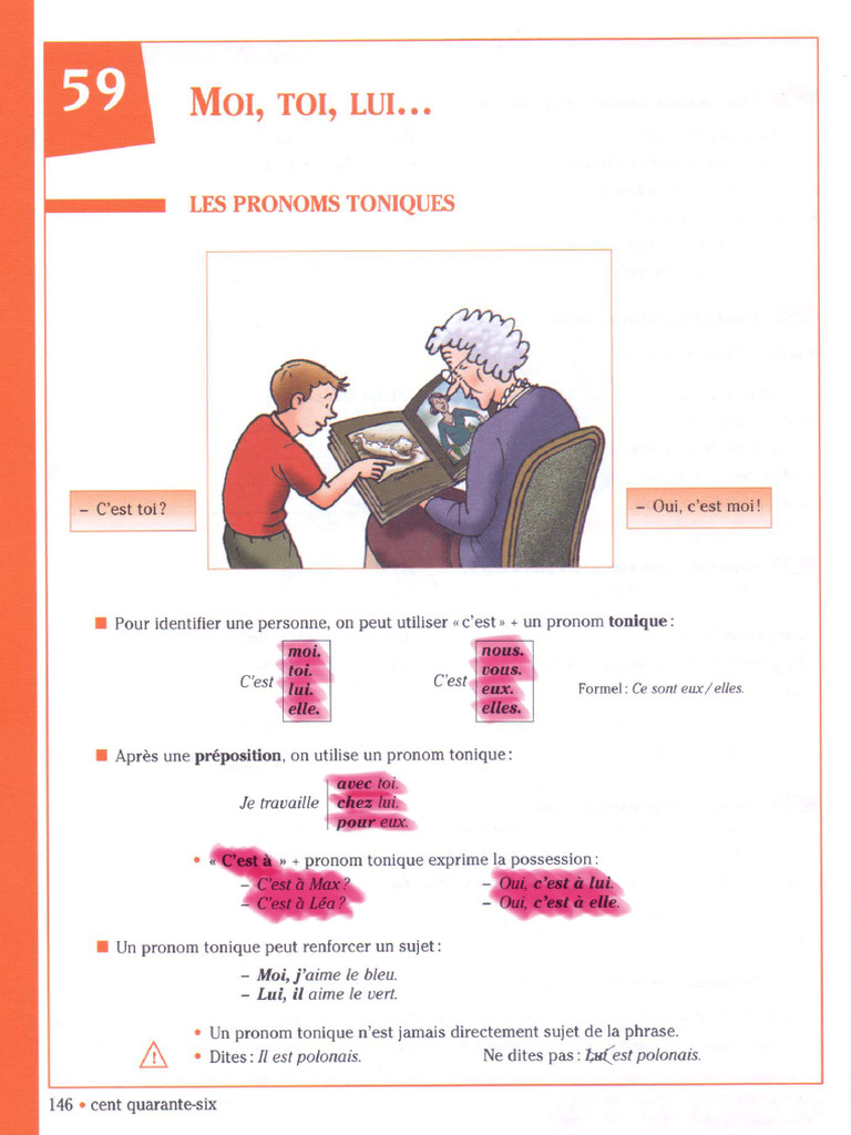 59-Pronoms Toniques | PDF