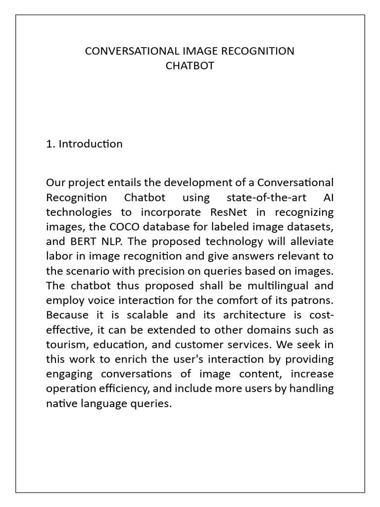 Conversational Image Recognition Chatbot | PDF | Cloud Computing | Databases