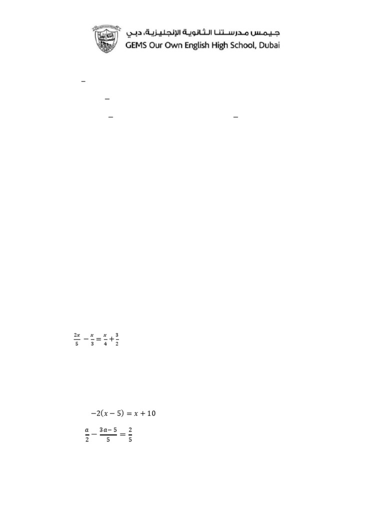 Grade 8 Math Exam Revision Worksheet | PDF | Area | Equations