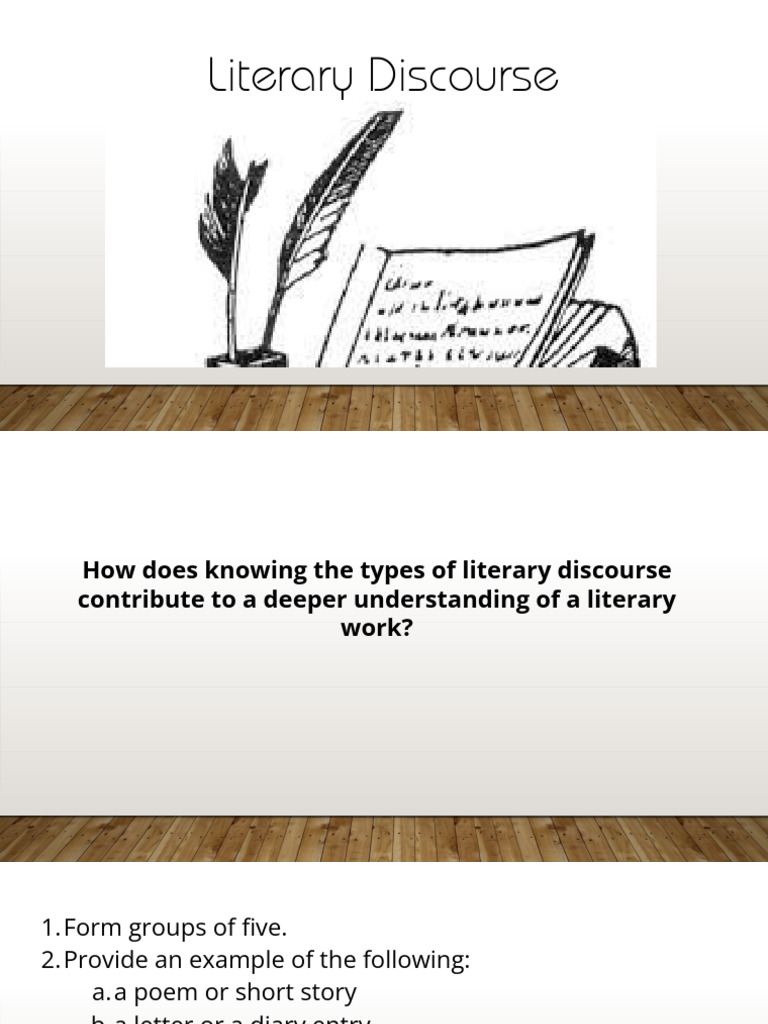Understanding Types of Literary Discourse | PDF