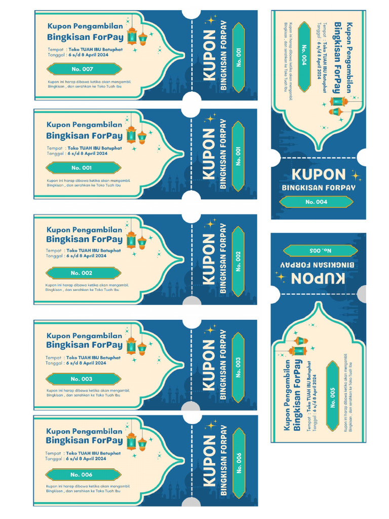 Kupon Bingkisan Forpay | PDF