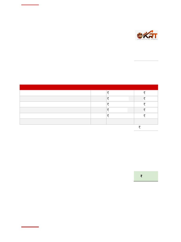 KRT_Payment Bill | PDF