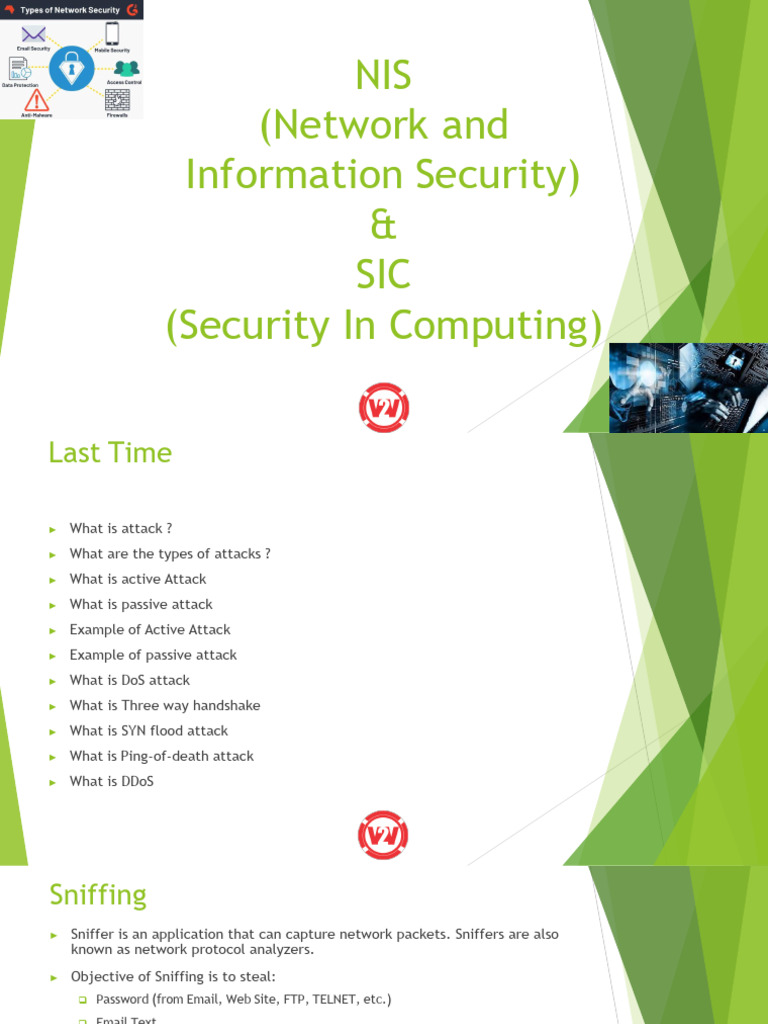 220246-NIS Unit 1 Lecture 4 | PDF | Computer Network | Denial Of Service Attack