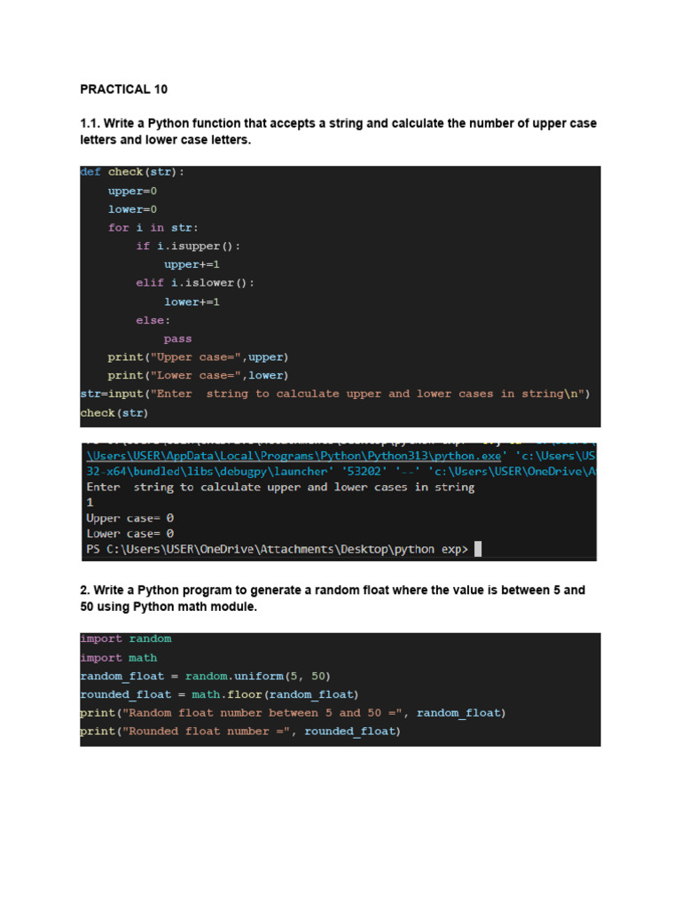 Practical 10 Py | PDF