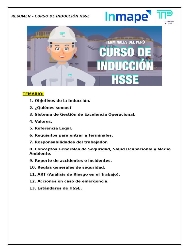 MATERIAL DE REPASO EXAMEN TP | PDF | Valores | Seguridad y salud ocupacional