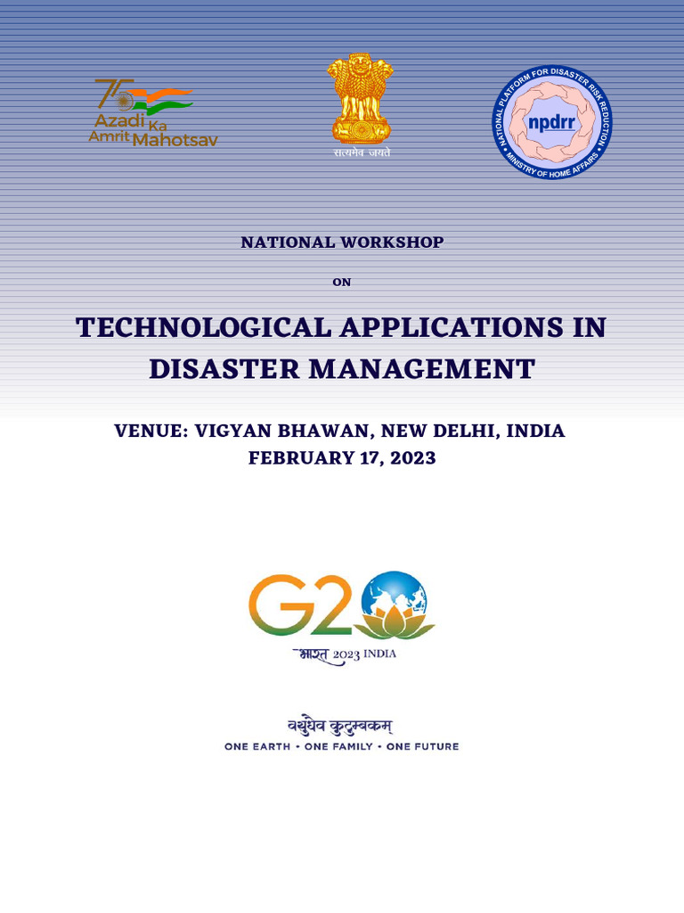 Technological Applications in Disaster Management | PDF | Emergency ...