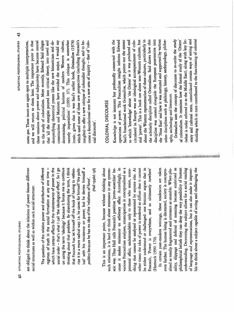 Loomba, A. Ch 1, 2 sections. Colonialism. Postcolonial Theory. | PDF