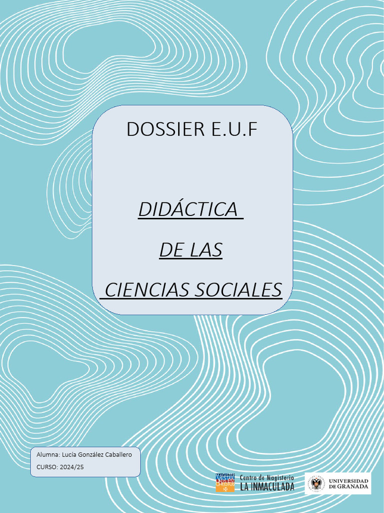 Dossier Sociales EUF | PDF | Aprendizaje | Enseñando