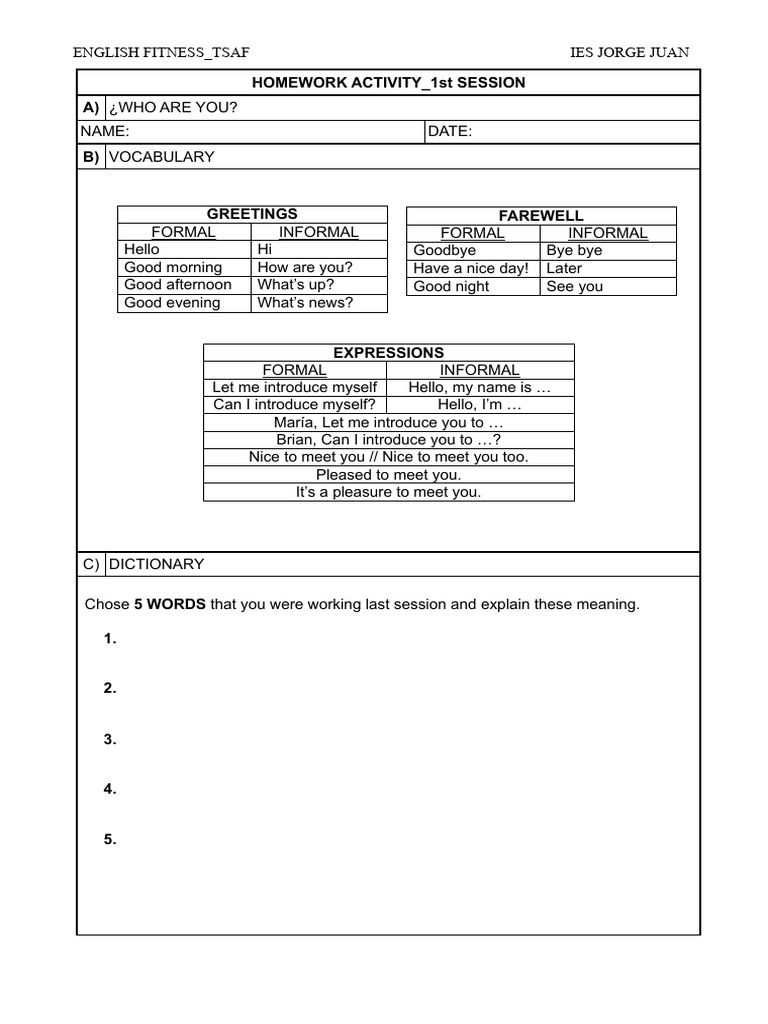 English Intro for Gym Trainers | PDF
