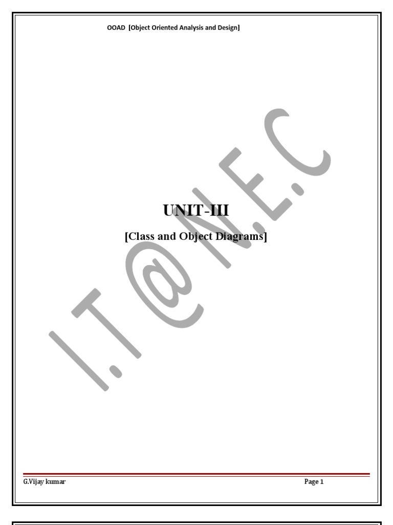 UML Unit 3 | PDF | Class (Computer Programming) | Conceptual Model