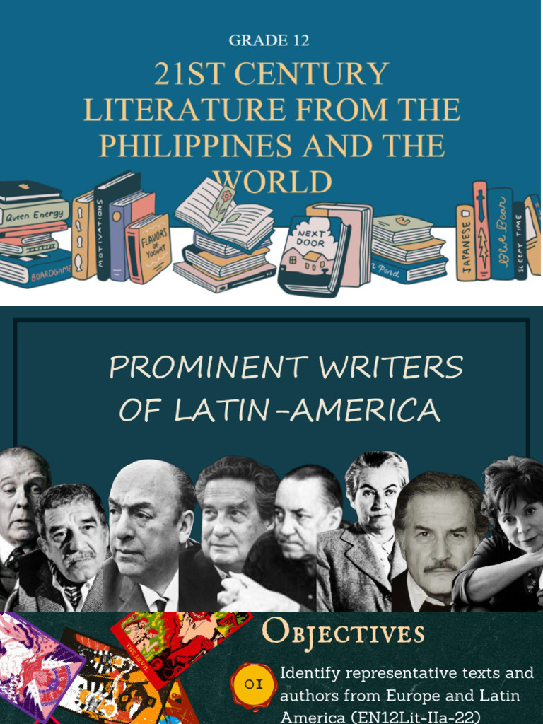 Lesson 4 - Prominent Writers of European and Latin America | PDF