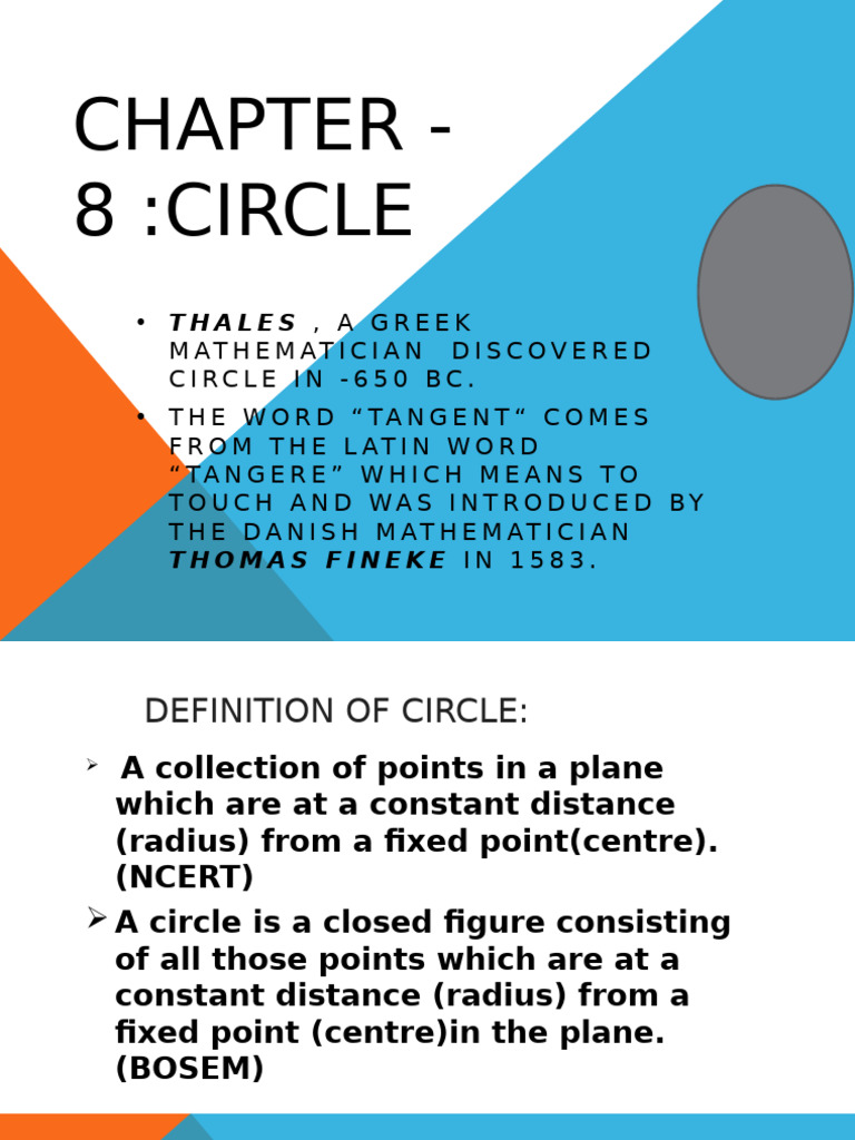 Class - 10 Circle | PDF | Circle | Tangent