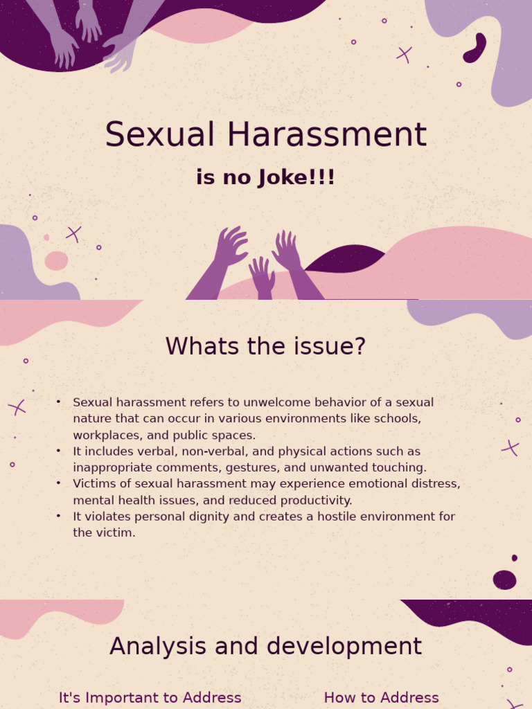 Understanding Sexual Harassment Issues | PDF