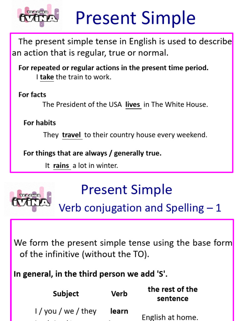 2 - Simple Present | PDF | Morphology | Linguistics