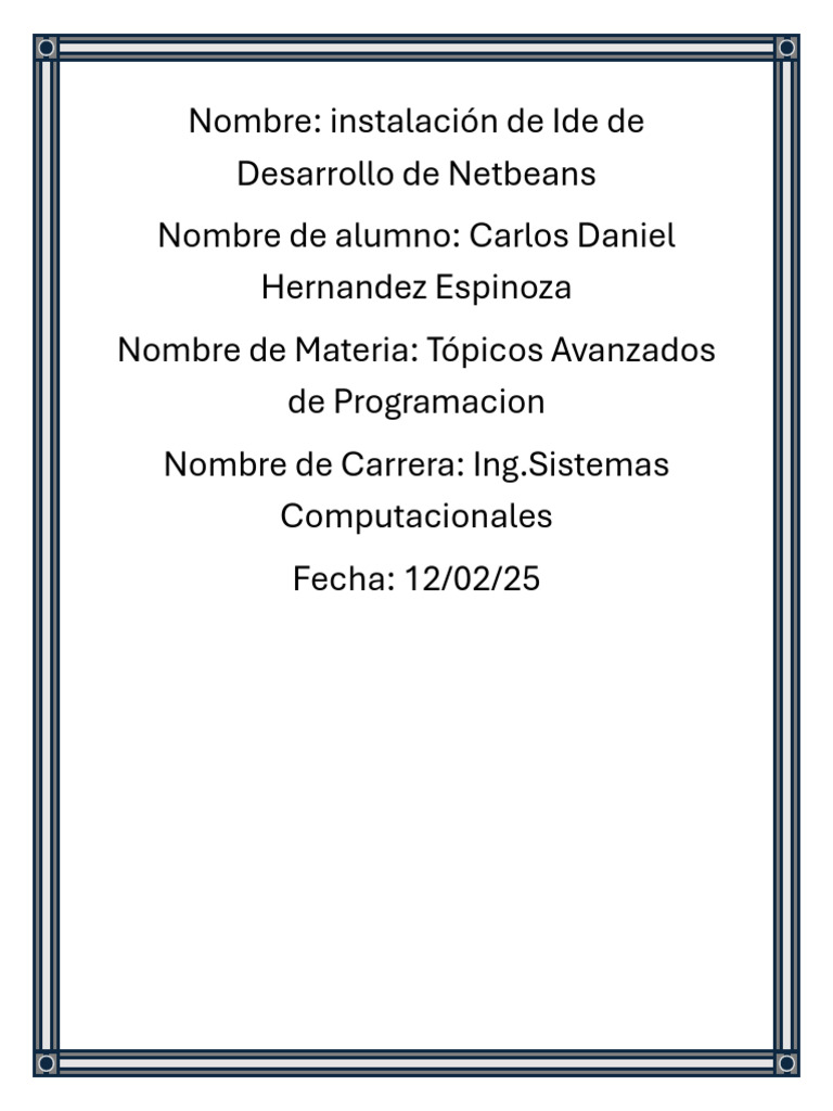 Guía de Instalación de NetBeans | PDF