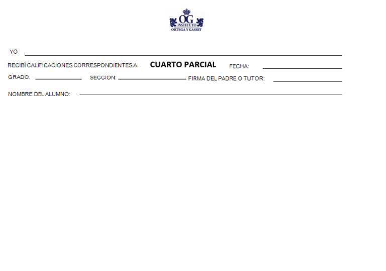 Formato de Firmas Boletas Cuarto Parcial 24-25 | PDF