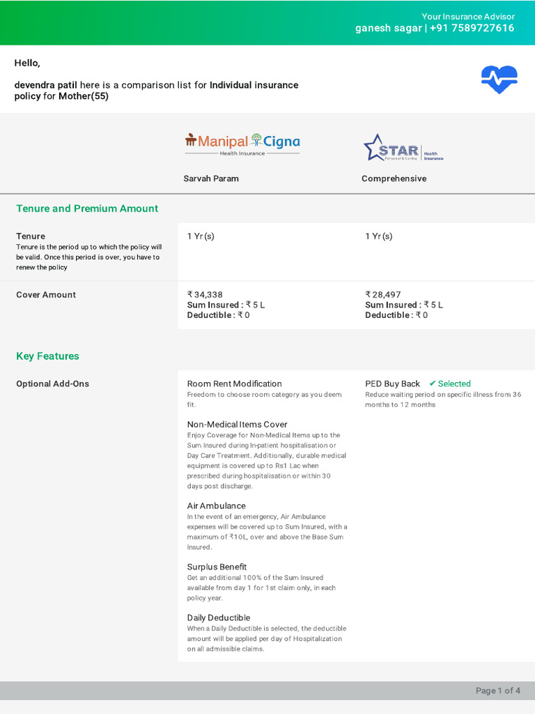 Health Compare | PDF